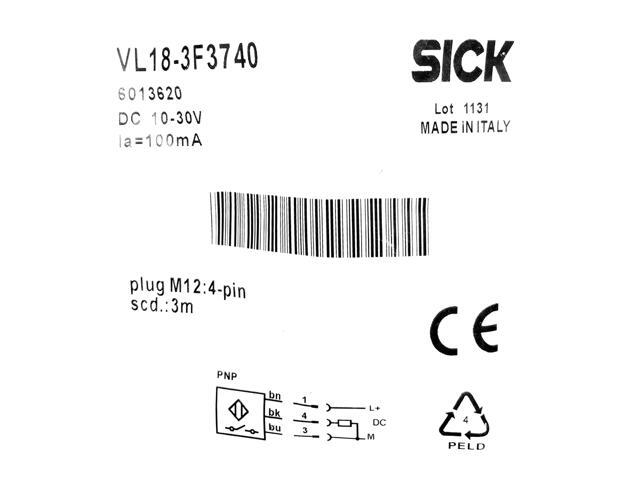 Click here for SICK VL18-3F3140 Photoelectric retro-reflective se... prices