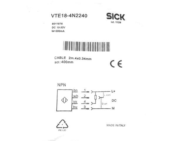 Click here for SICK VTE18-4N2240 Photoelectric proximity sensor N... prices