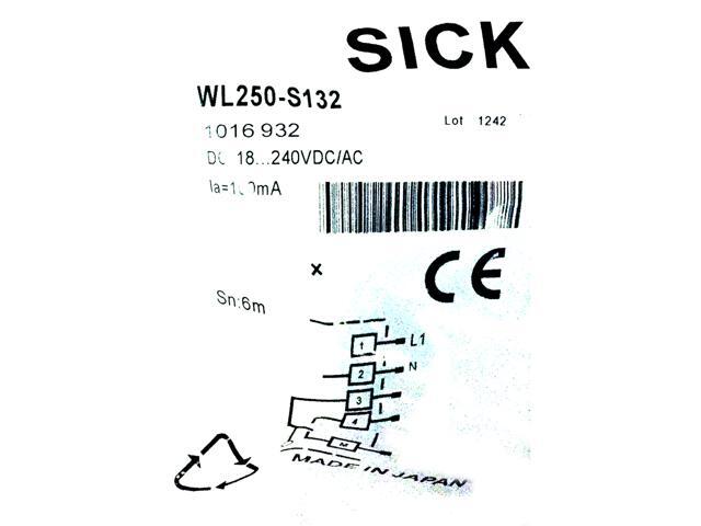 Click here for SICK WL250-S132 Photoelectric retro-reflective sen... prices