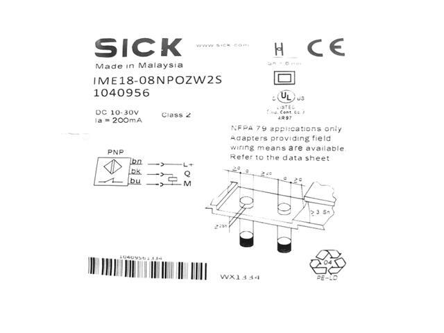 Click here for SICK IME18-08NPOZW2S Inductive proximity sensors... prices