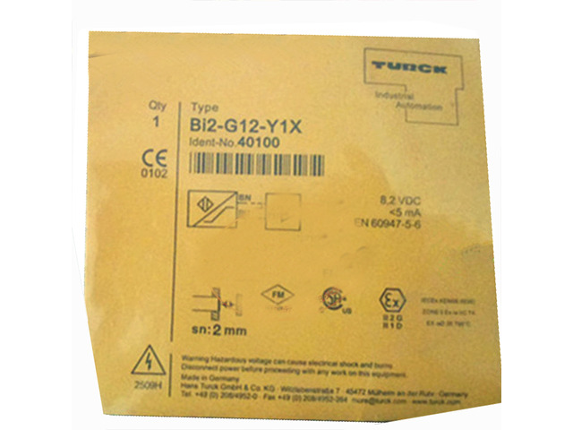 Click here for TURCK Bi2-G12-Y1 40100 Inductive sensor prices