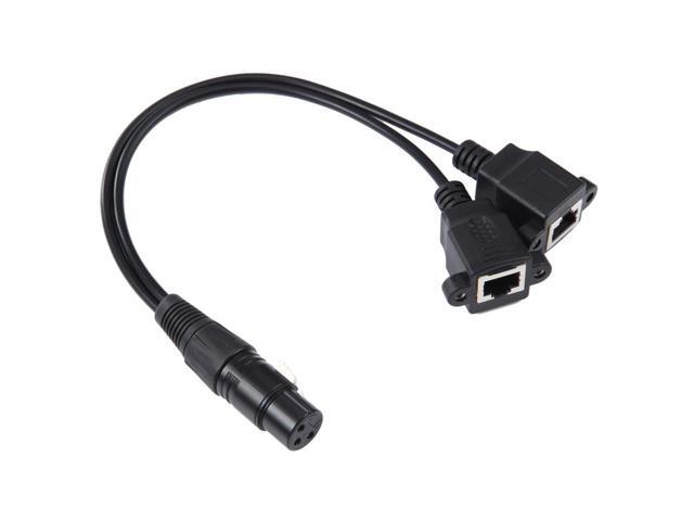 Click here for 3-pin XLR Female to 2 x RJ45 Female Ethernet LAN N... prices