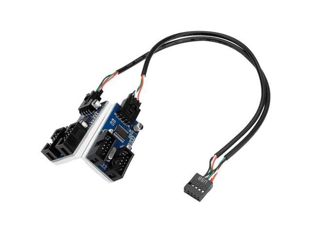 Click here for Rocketek HC427 9 Pin USB2.0 HUB Adapter One-to-Fou... prices