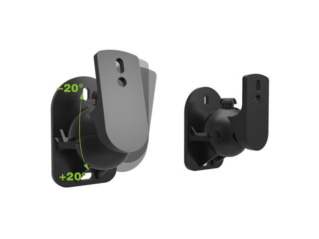Click here for Pair Black Surround Sound Speaker Wall Mount Brack... prices