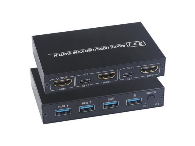 Click here for AM-KVM201CL 2x1 4Kx2K HDMI / USB / KVM Switch prices