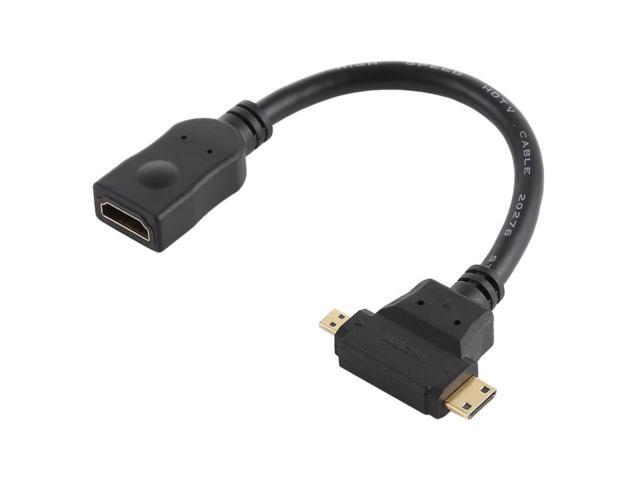 Click here for HDMI Female to Mini HDMI + Micro HDMI T Shape Cabl... prices