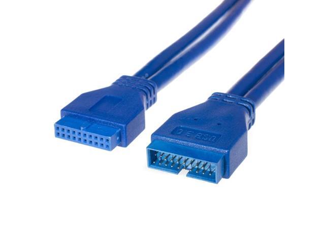 Click here for 0.5M 2FT 2 USB 3.0 Motherboard 20 pin male plug to... prices