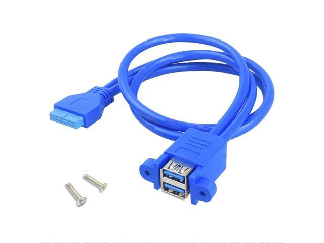 Click here for 19 / 20 Pin female USB header to Dual USB 3.0 Tyep... prices