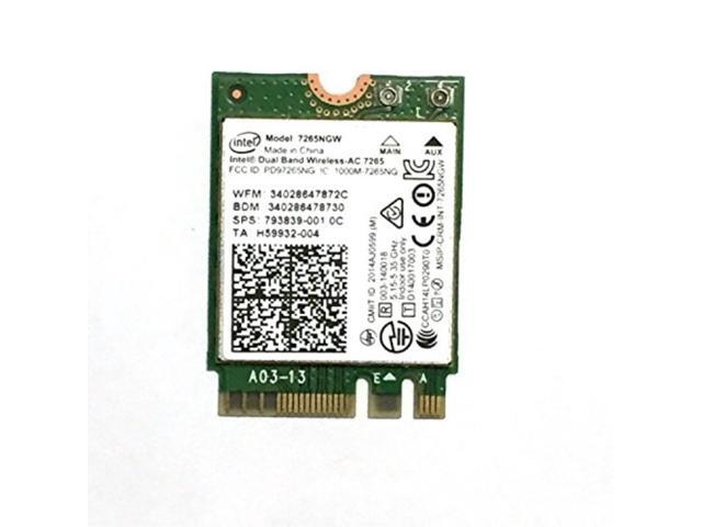 Click here for Intel Corp 7265 Wireless 2x2 AC BT M2 prices