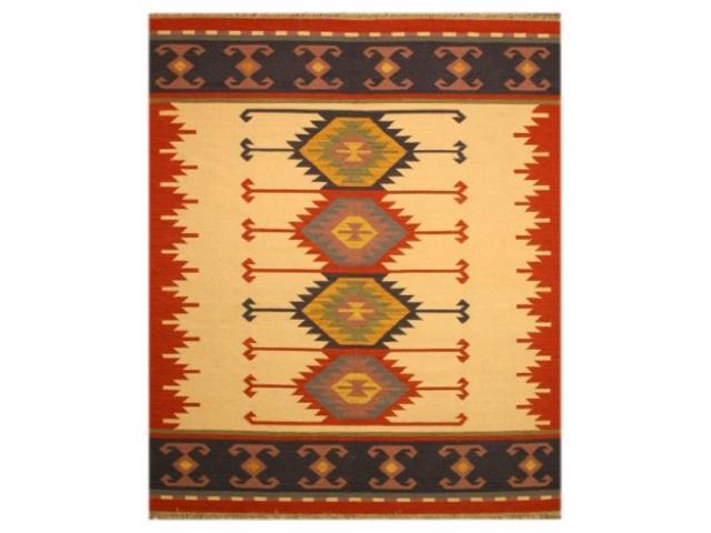 Click here for EORc DN1MU Handmade Wool Keysari Kilim Rug  5-Feet... prices
