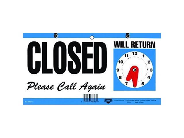 Click here for Cosco Sign Open/Closed with Clock (098013) prices