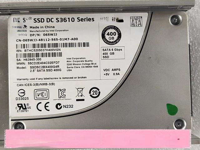 Click here for For Intel 065WJJ 65WJJ S3610 400G SSDSC2BX400G4R prices