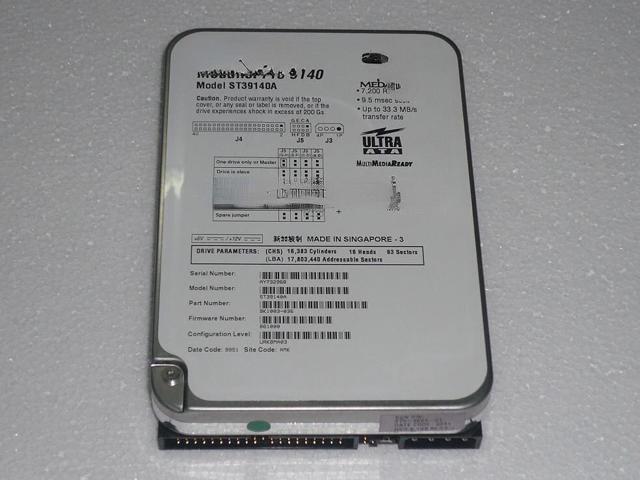 Click here for For SUN X5226A 370-3693 ST39 140A 9.1G 7200 RPM ID... prices