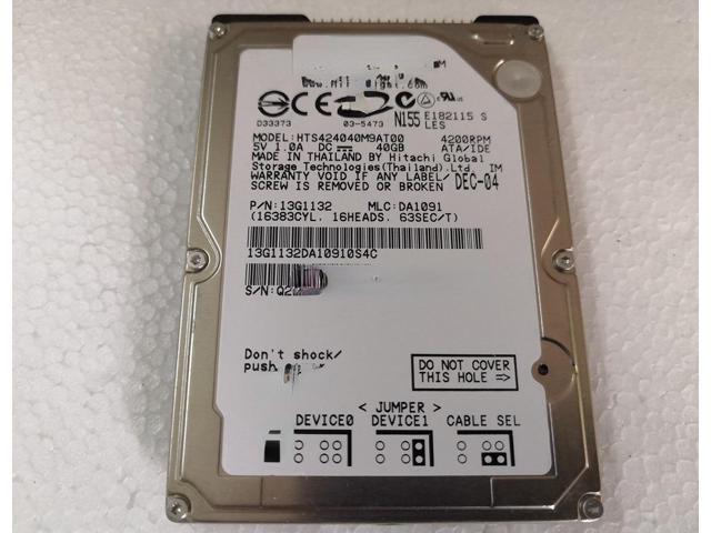 Click here for For HITACHI HTS424 040M9AT00 40G 4200RPM 2.5 ATA/I... prices