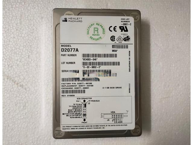 Click here for For HP D2077A 2G/2.1G 50 pin SCSI hard disk D2077-... prices