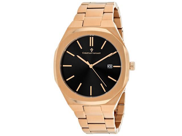 Click here for Christian Van Sant Mens Octavius Slim Black Dial W... prices