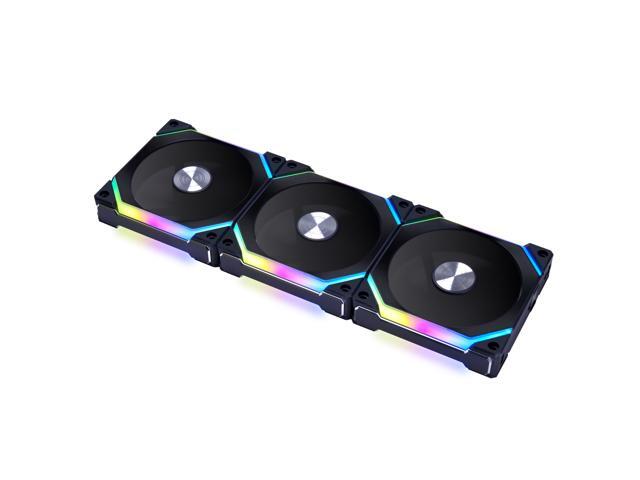 Click here for Lian Li UNI Fan SL120 V2 RGB Black 3x 12cm Fan Pac... prices
