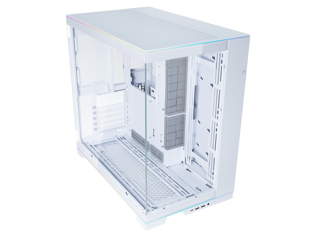 Lian-Li Lian-Li Case O11DERGBW Full Tower Tg 2x3.5"Hdd or 2.5" Ssd White Retail - White