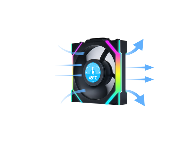 Click here for Lian Li UNI Fan SL LCD Wireless 120mm ARGB Fan - S... prices