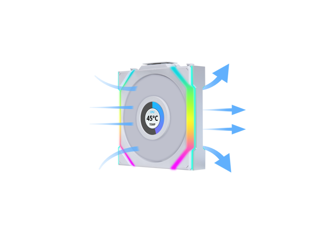 Click here for Lian Li UNI Fan SL LCD Wireless 120mm ARGB Fan - S... prices