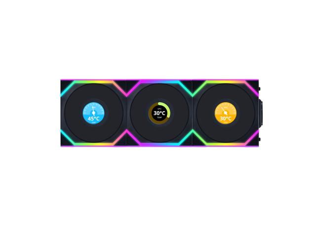 Click here for Lian Li UNI Fan SL LCD Wireless (Reverse Blade) 12... prices