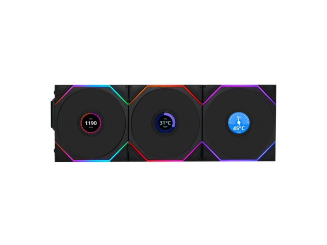 Click here for Lian Li UNI Fan TL LCD 120 Wireless - Triple Pack... prices