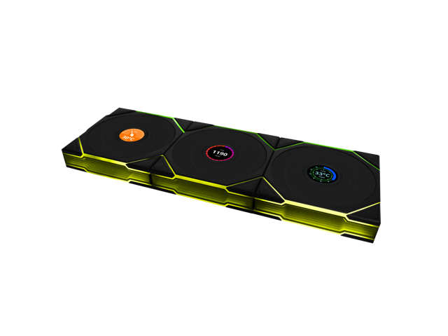 Click here for Lian Li UNI Fan TL LCD 120 Wireless - Triple Pack... prices