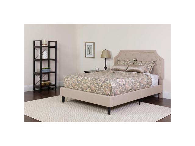 Click here for Brighton Twin Size Tufted Upholstered Platform Bed... prices