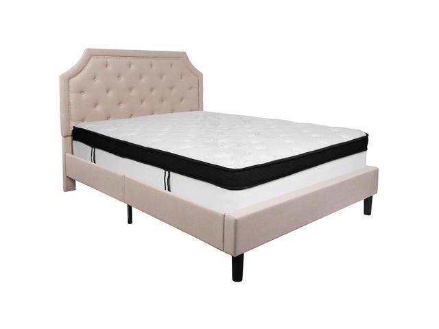 Click here for Brighton Queen Size Tufted Upholstered Platform Be... prices