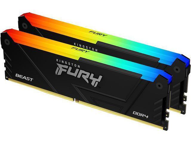 Click here for Kingston FURY Beast RGB - DDR4 - kit - 16 GB: 2 x... prices