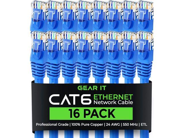 Click here for GEARit Cat 6 Ethernet Cable Pack - 16-Pack 7 ft Ca... prices