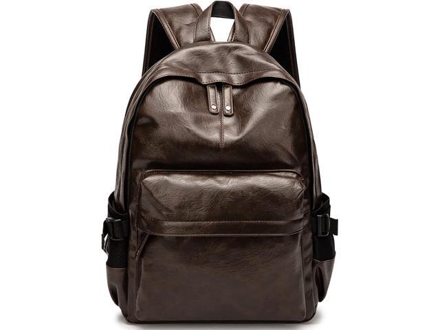 Click here for Leather Laptop Backpack for Men Women  School Coll... prices