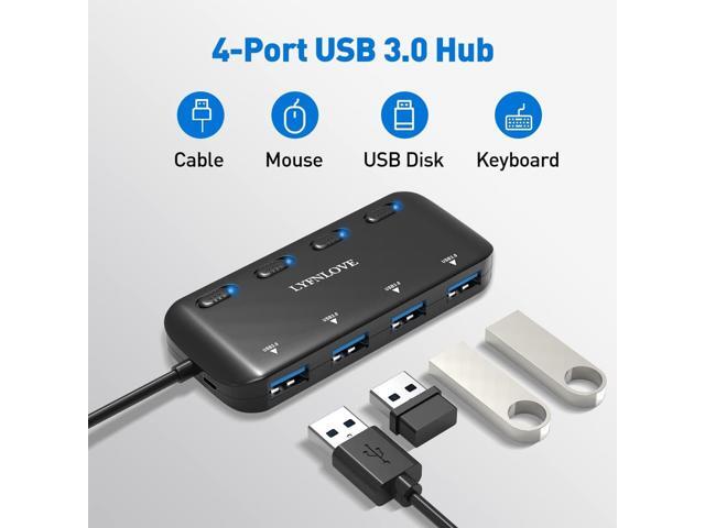 Click here for 4-Port USB Hub 3.0 with USB C AdapterLYFNLOVE USB... prices