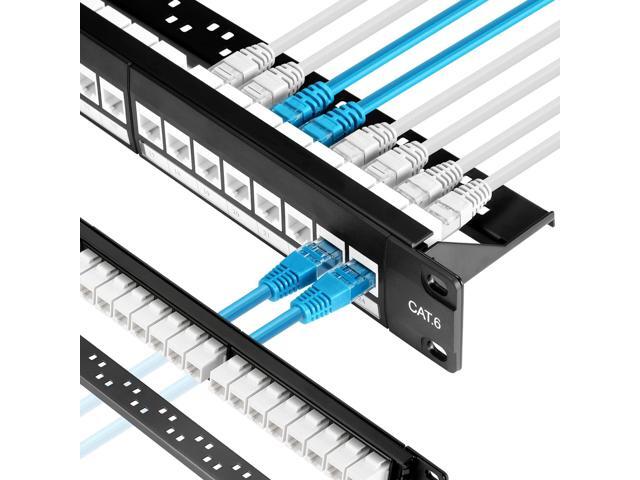 Click here for Patch Panel 24 Port Cat6 with White Inline Keyston... prices