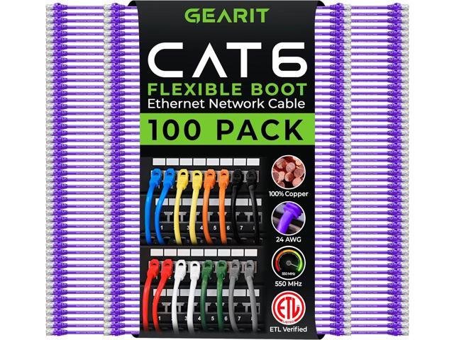 Click here for GearIT Cat6 Cable 0.5 ft 6 in (100-Pack) - Cat6 Et... prices