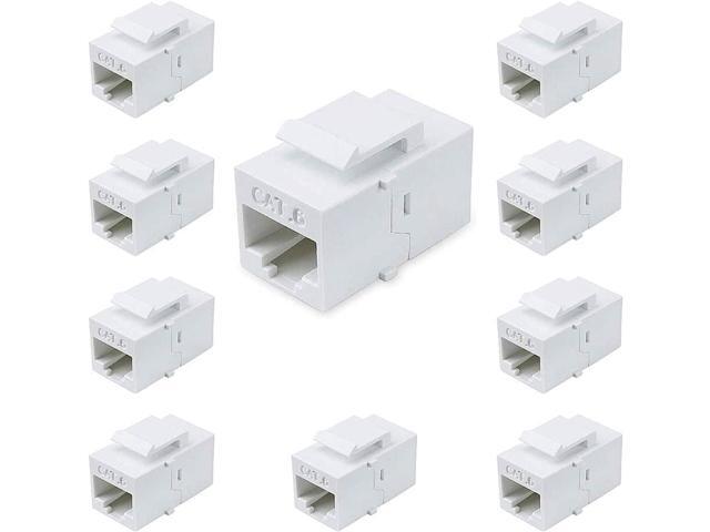 Click here for Female to Female Cat6 Keystone RJ45 Couplers  10 P... prices
