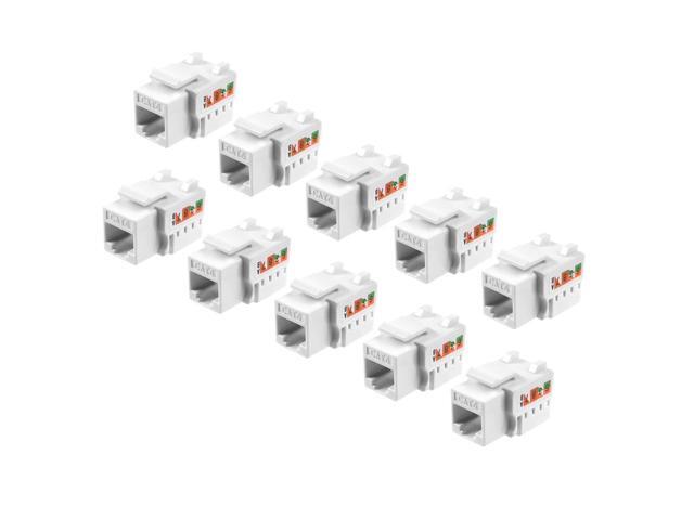 Click here for 10-Pack RJ45 Keystone Jack Module Connector 568A/5... prices