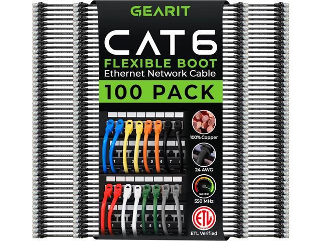 Click here for GearIT Cat6 Cable 0.5 ft 6 in (100-Pack) - Cat6 Et... prices