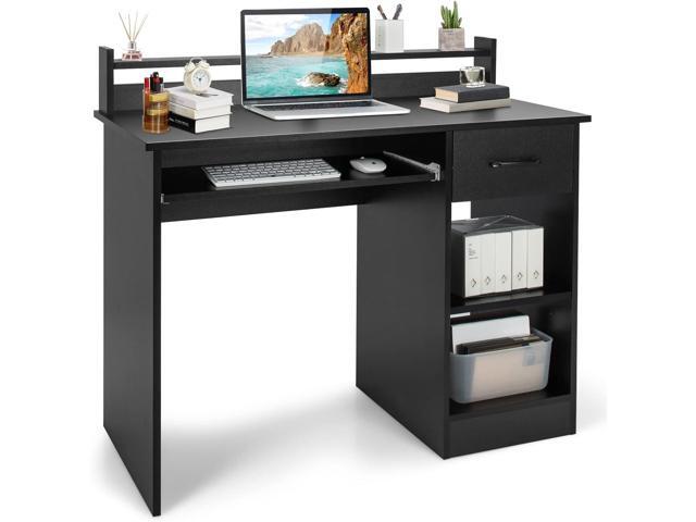 Click here for Tangkula Computer Desk with Drawer & Keyboard Tray... prices