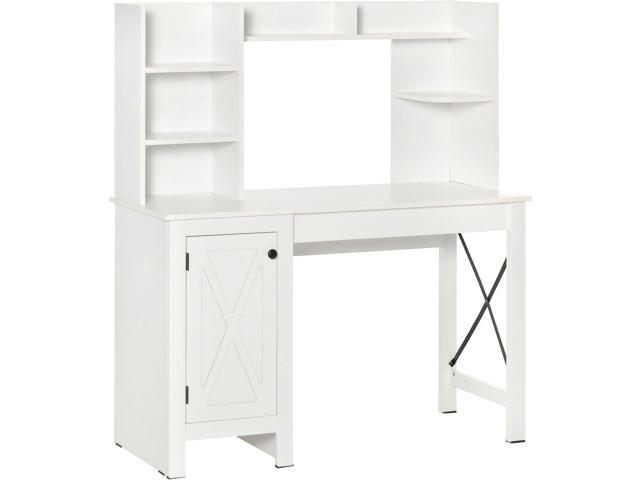 Click here for HOMCOM Farmhouse Computer Desk with Hutch and Cabi... prices