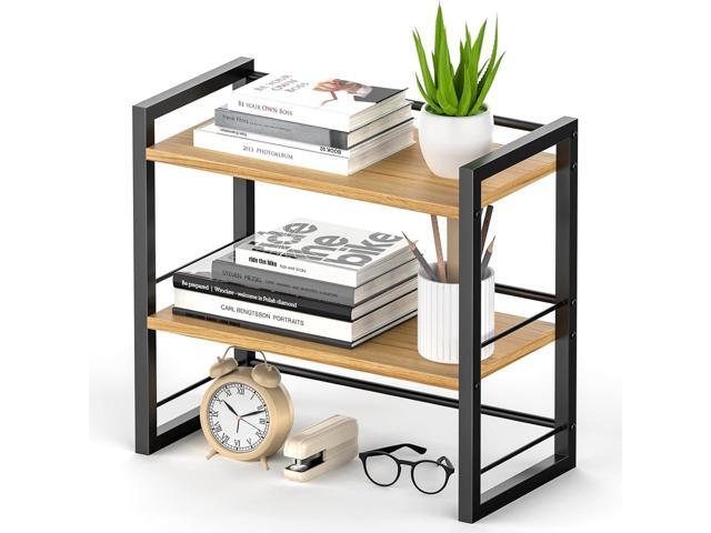 Click here for Office Desk Shelf Organizer  Wood Desktop Bookshel... prices