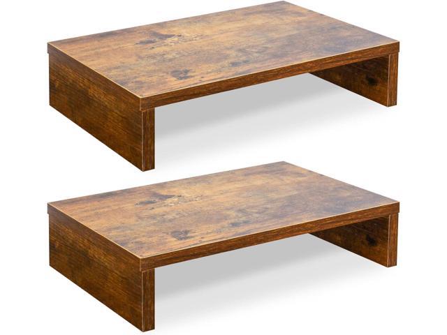 Click here for TEAMIX Monitor Stand Riser-2 Pack  Rustic Brown Wo... prices