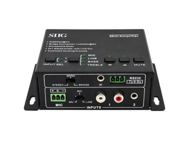 Click here for Siig Ce-Au0011-S1 Amplifier - 40 W Rms - 2 Channel... prices