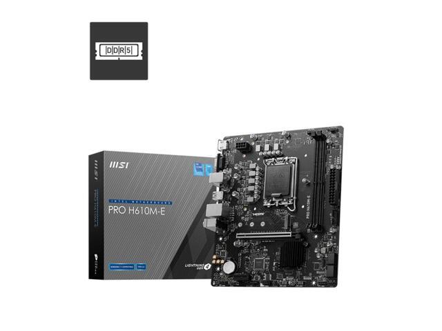 Click here for MSI PRO H610M-E DDR5 Motherboard CPU SOCKET LGA170... prices