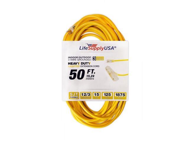 Click here for 12/3 50 ft. Wire Gauge 3 OUTLET Tri-Source SJT Ind... prices