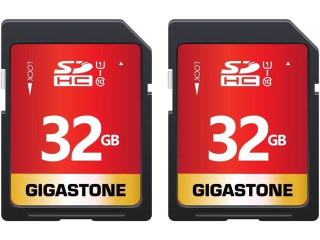 Click here for GIGASTONE 32GB 2-Pack SD Card UHS-I U1 Class 10 SD... prices