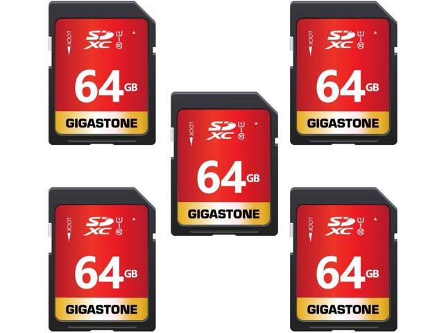 Click here for GIGASTONE 64GB 5-Pack SD Card UHS-I U1 Class 10 SD... prices