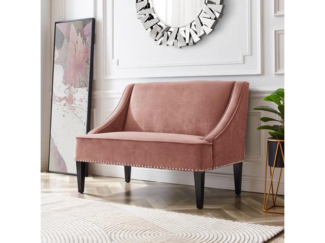 Click here for Inspired Home Reyna Bench - Upholstered Swoop Arm... prices