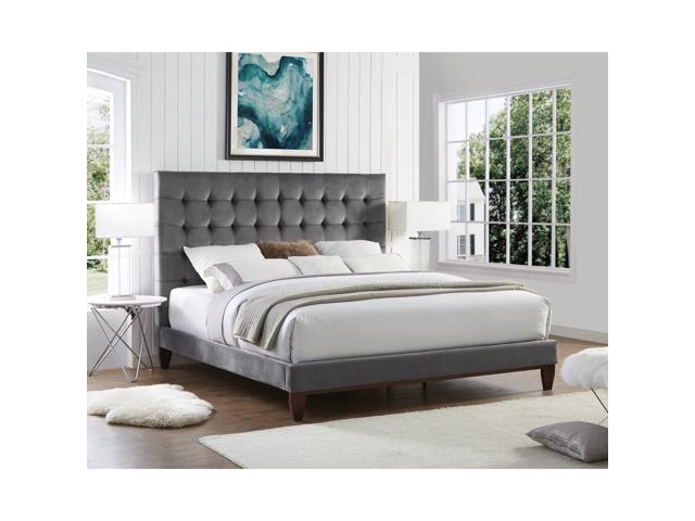 Click here for Inspired Home Georges Platform Bed - Button Tufted... prices