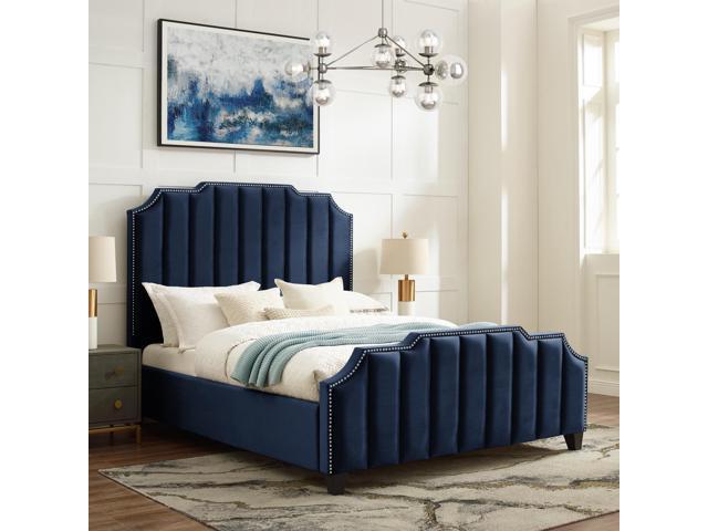 Click here for Inspired Home Lotus Platform Bed - Upholstered Cha... prices